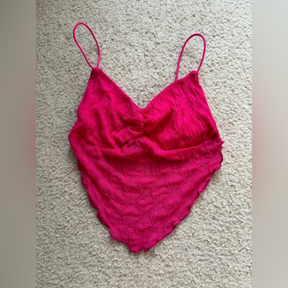 Tops | Pink Crop Top Great For Summer And Is Brand New And Never Been ...
